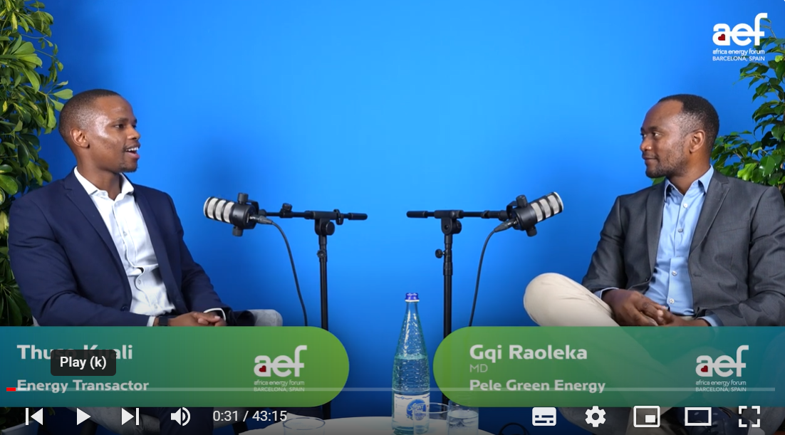 Watch this inspiring interview with Gqi Raoleka from Pele Green Energy ...